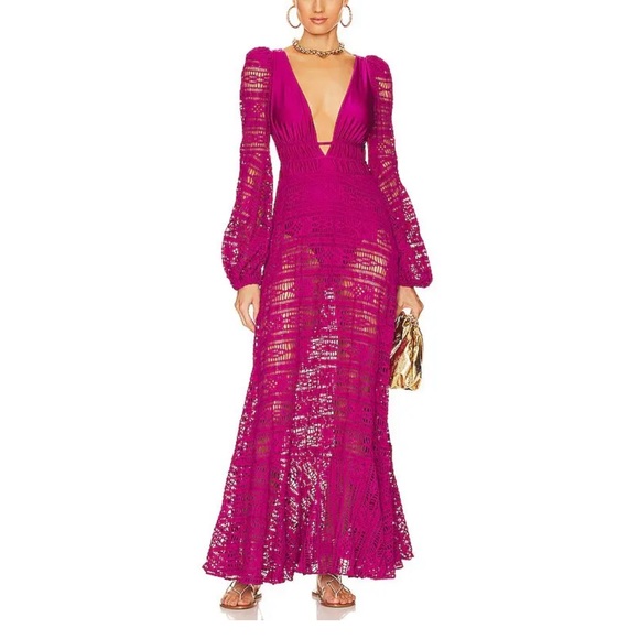 PatBO | Dresses | New Nwt Patbo Crochet Beach Dress In Pink Magenta ...
